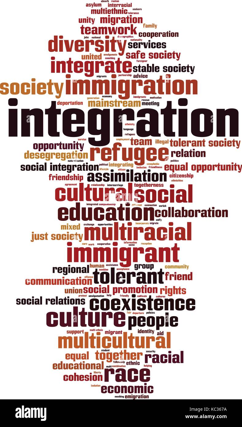 Integration word cloud concept. Vector illustration Stock Vector Image ...
