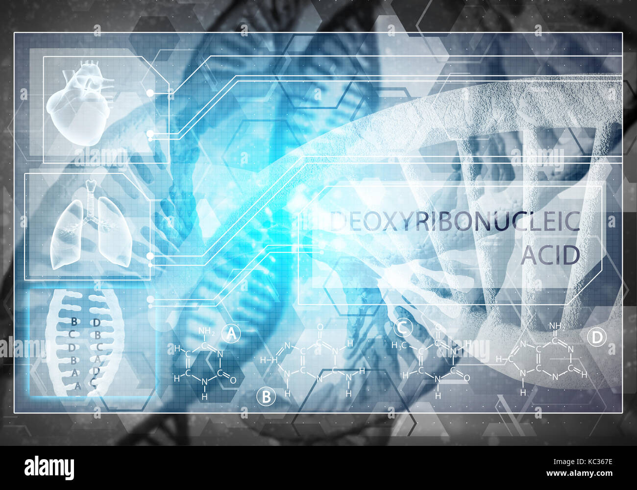 Medicine user interface Stock Photo - Alamy