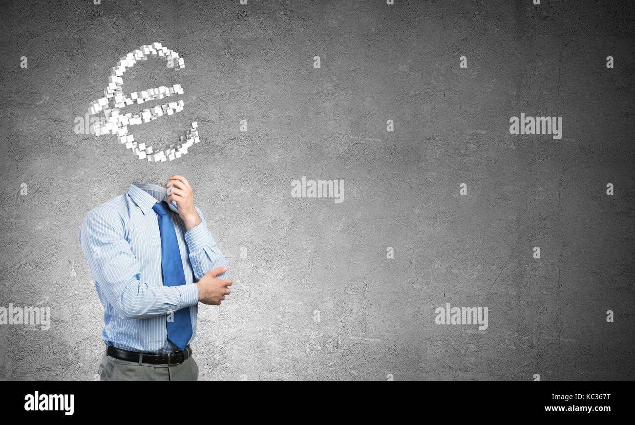 He is always thinking about money Stock Photo - Alamy
