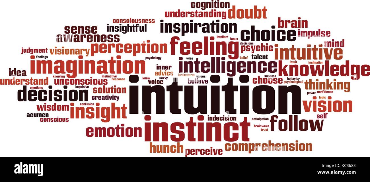 Intuition word cloud concept. Vector illustration Stock Vector Image ...