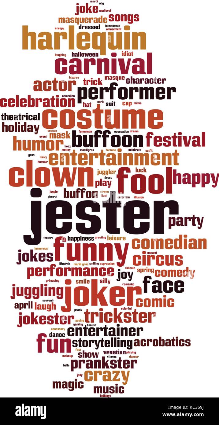 Jester word cloud concept. Vector illustration Stock Vector Image & Art ...