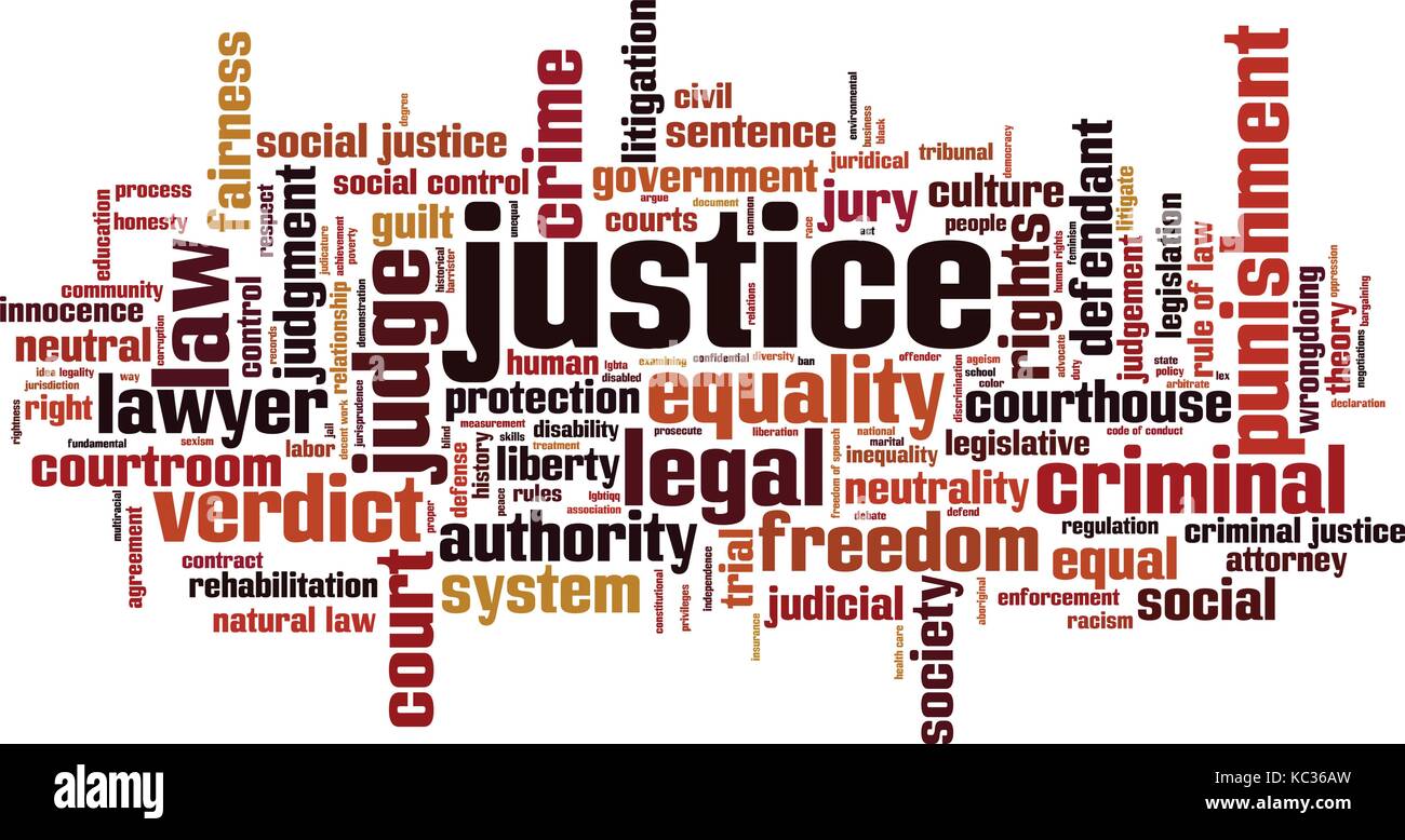 Social justice word cloud concept. Collage made of words about social ...