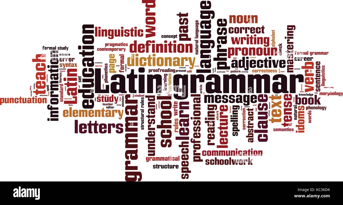 Latin grammar word cloud concept. Vector illustration Stock Vector ... Latin grammar word cloud concept. Vector illustration Stock Vector ...