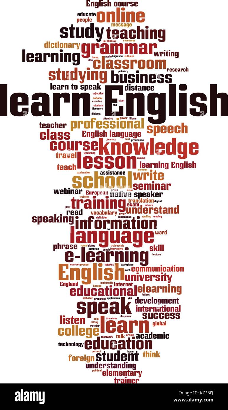 Class learning to speak english Stock Vector Images - Alamy