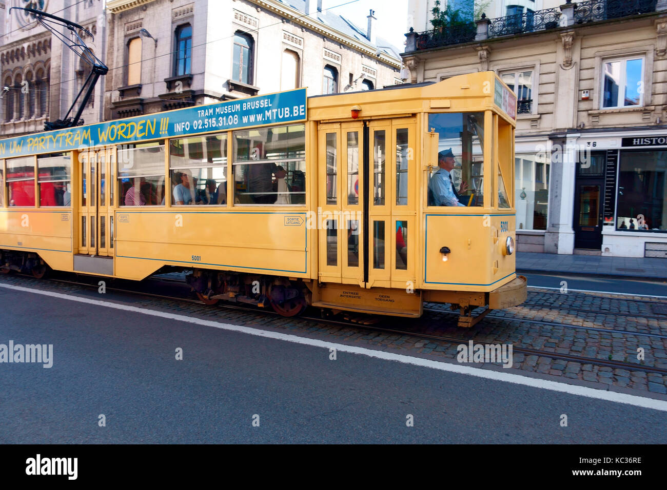 Tram on the streets of Brussels, Belgium Stock Photo - Alamy