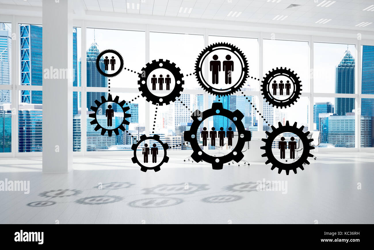 Networking and wireless connection as concept for effective modern ...