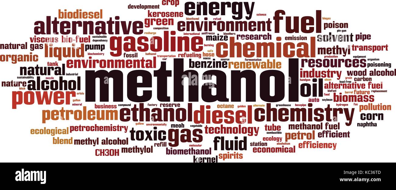 Methanol word cloud concept. Vector illustration Stock Vector Image ...