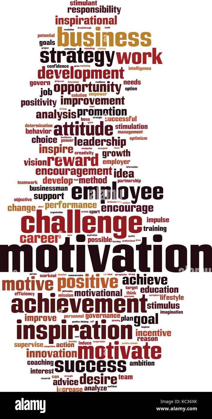 Motivation word cloud concept. Vector illustration Stock Vector Image ...