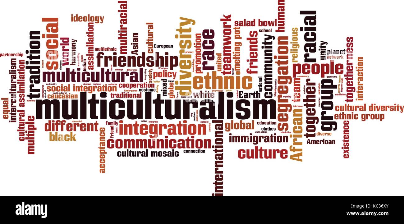 Multiculturalism word cloud concept. Vector illustration Stock Vector ...