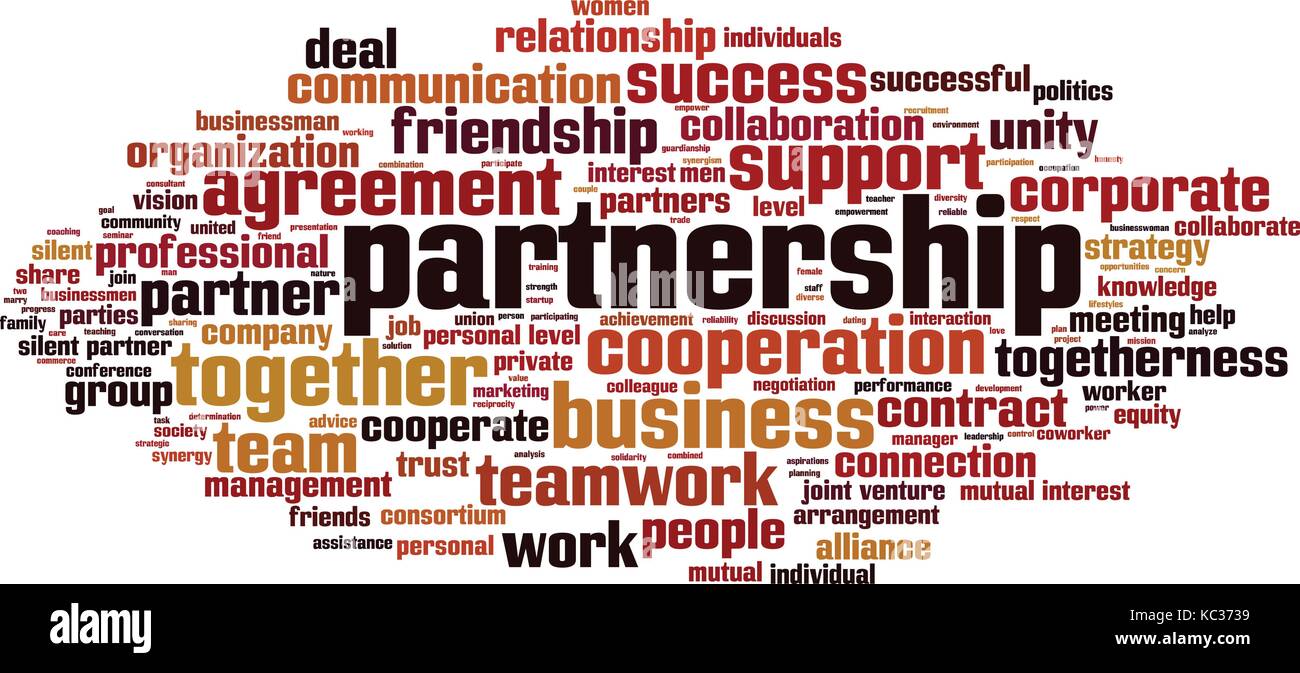 Partnership word cloud concept. Vector illustration Stock Vector Image ...