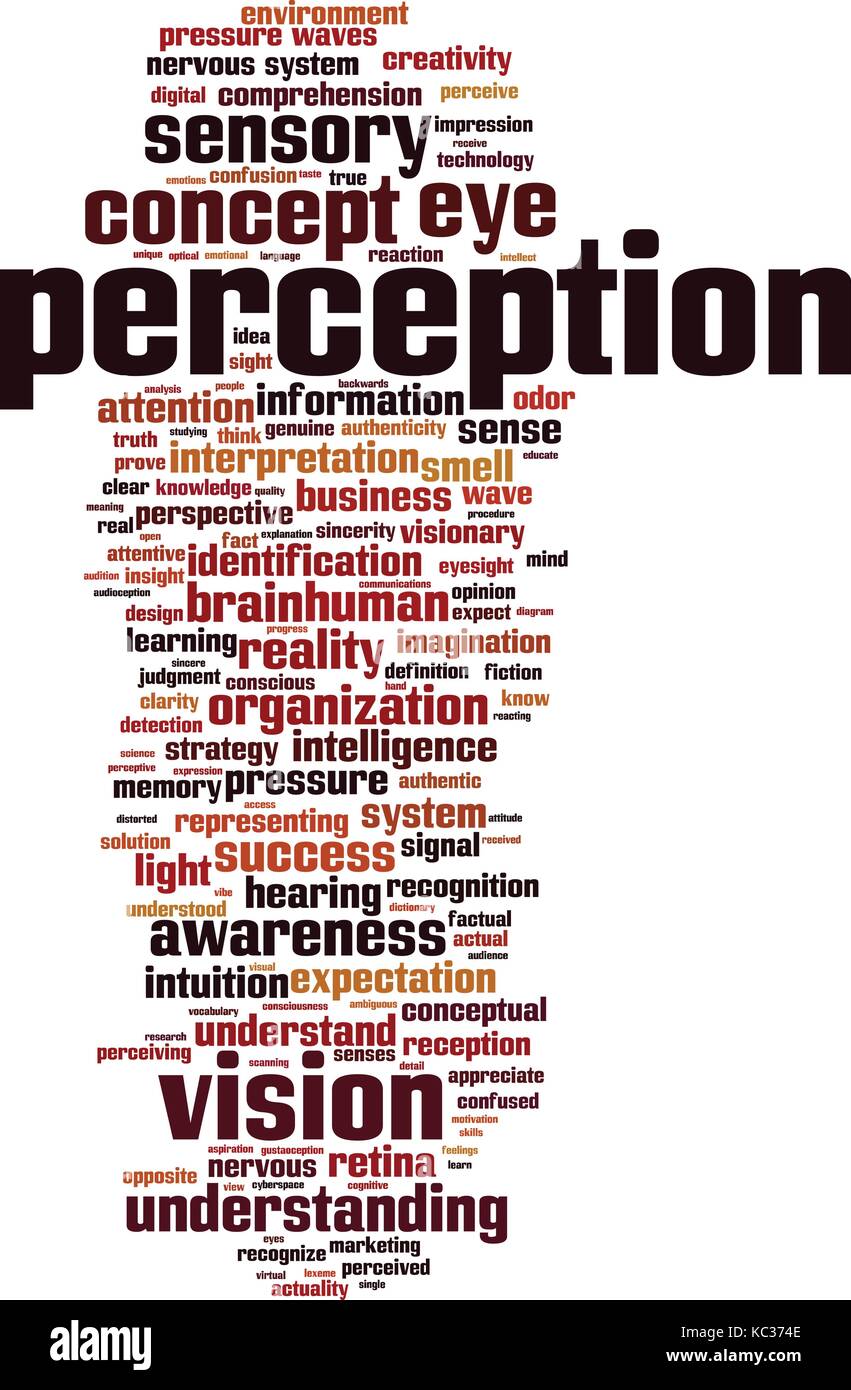 Perception word cloud concept. Vector illustration Stock Vector Image ...