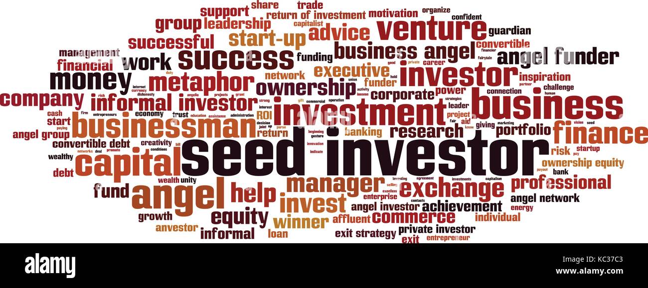 Seed investor word cloud concept. Vector illustration Stock Vector ...
