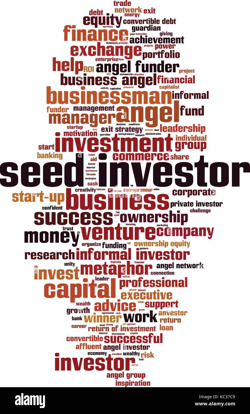 Seed investor word cloud concept. Vector illustration Stock Vector ...