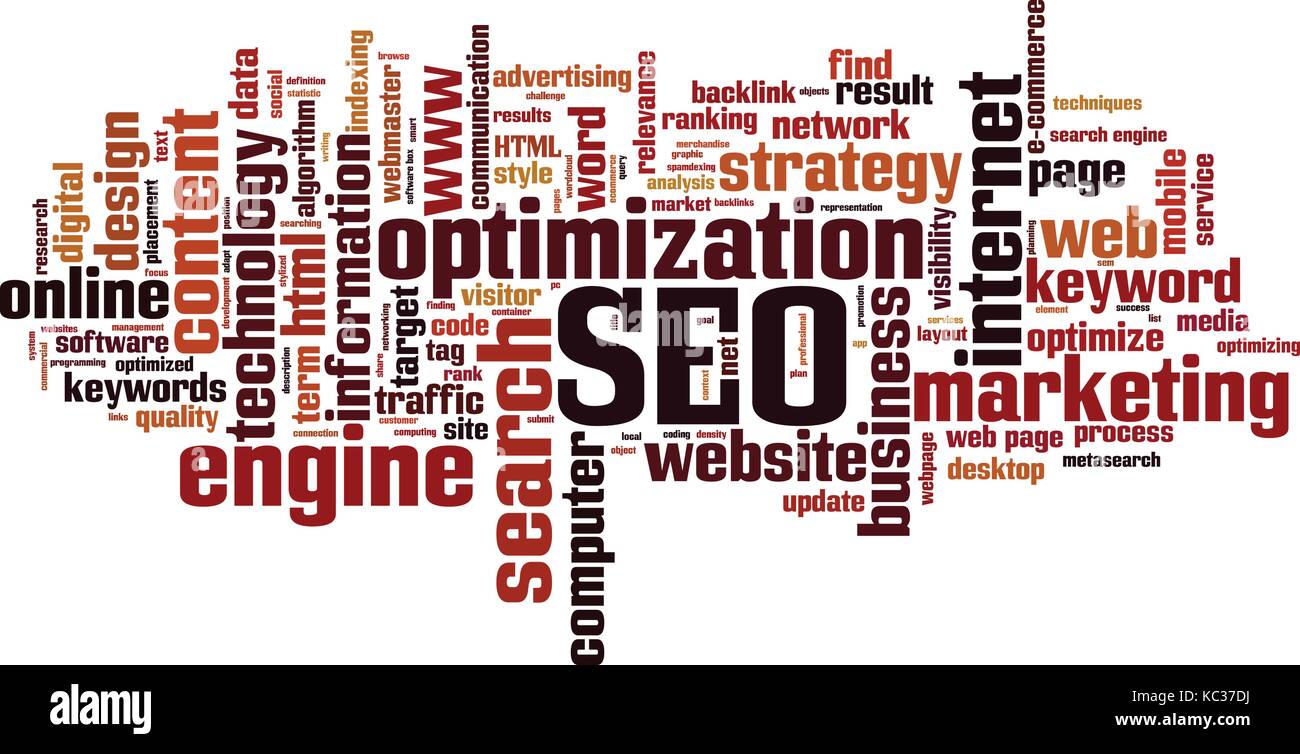 SEO word cloud concept. Vector illustration Stock Vector Image & Art ...