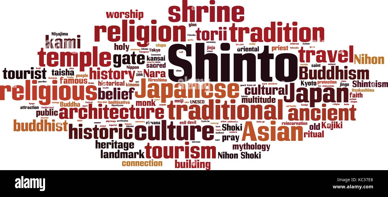 Shinto word cloud concept. Vector illustration Stock Vector Image & Art ...