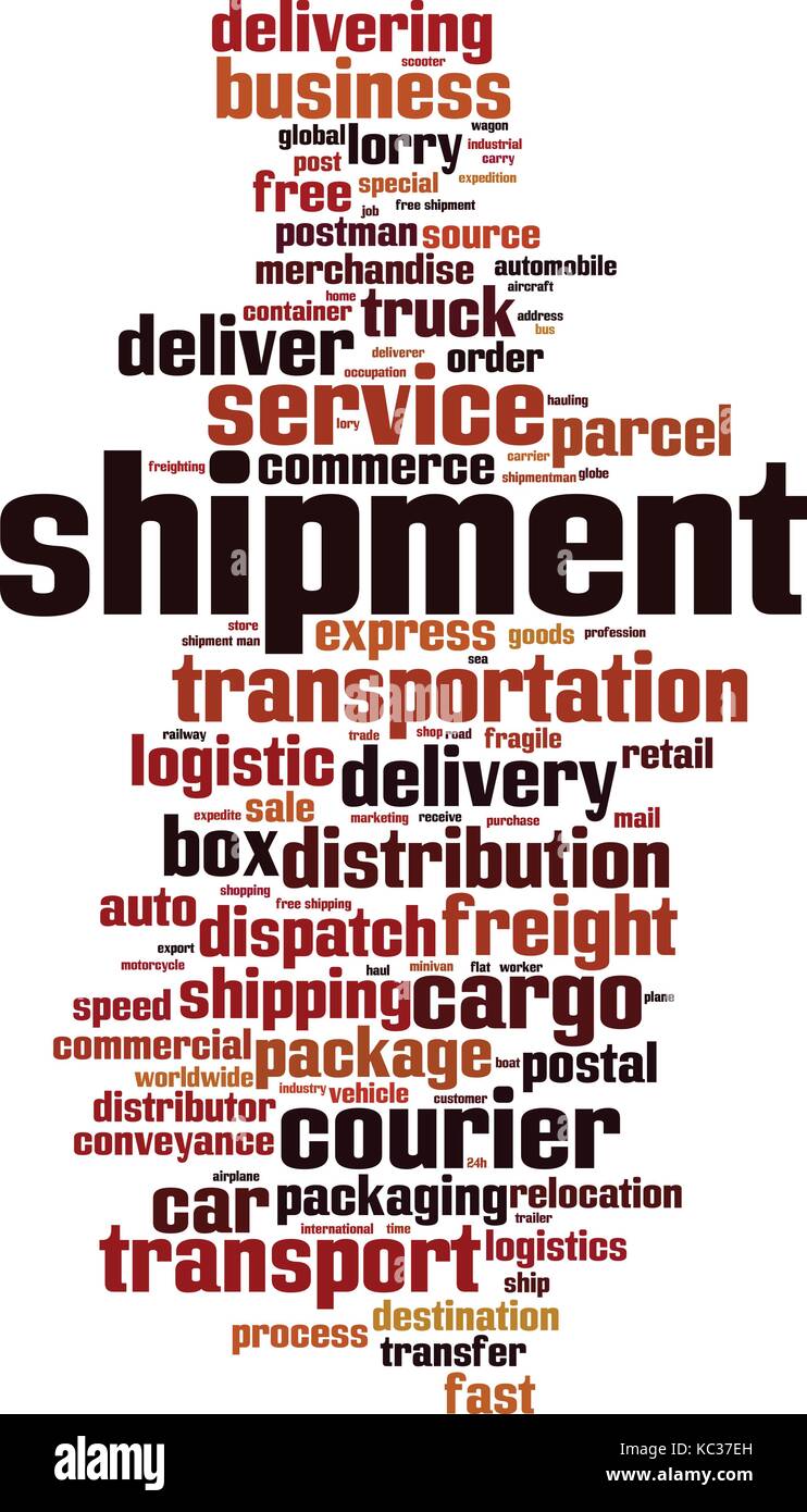 Shipment word cloud concept. Vector illustration Stock Vector Image ...