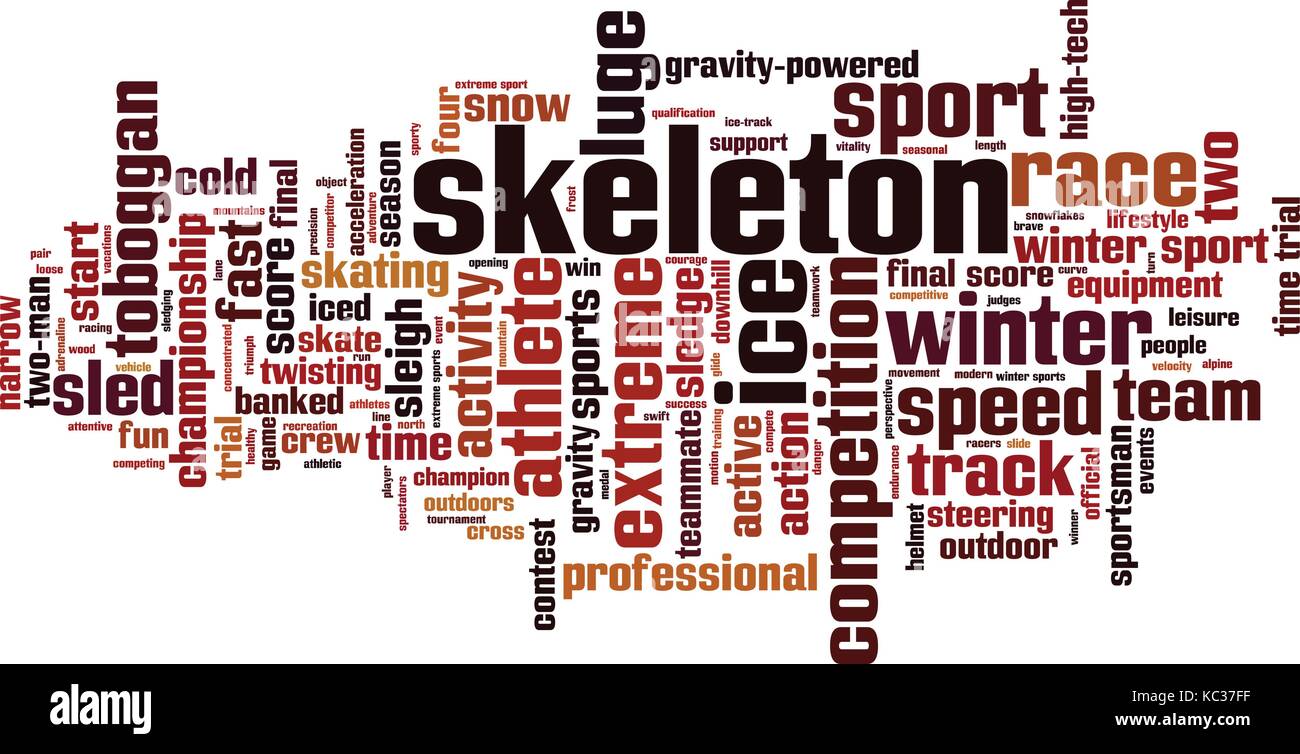 Skeleton word cloud concept. Vector illustration Stock Vector Image ...