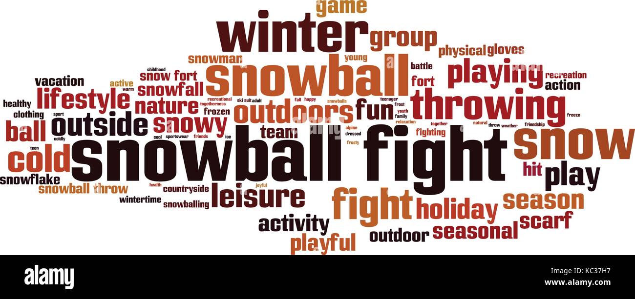 Snowball fight! Stock Vector Images - Alamy