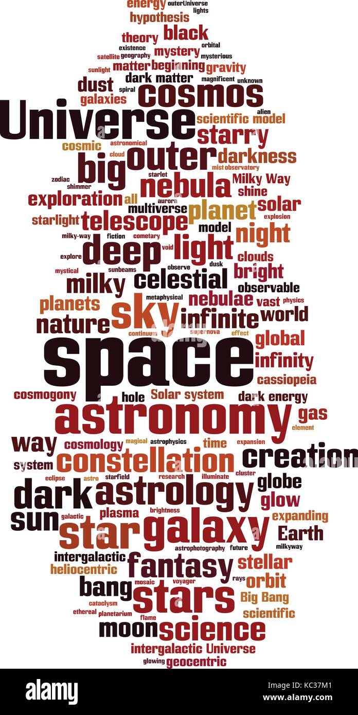 Space word cloud concept. Vector illustration Stock Vector Image & Art ...
