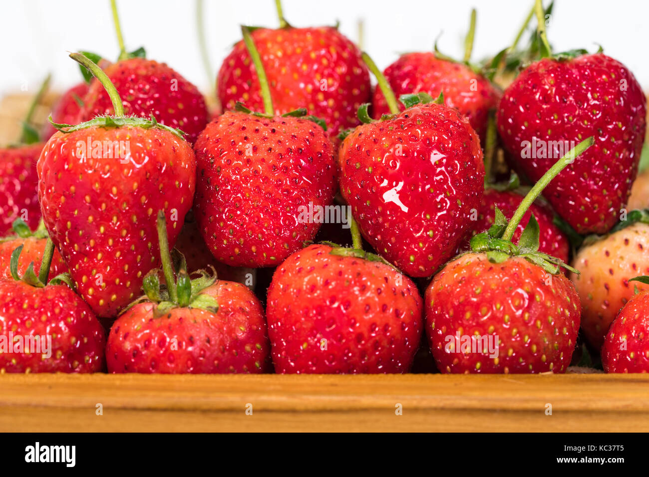 Close up of fresh strawberry Stock Photo - Alamy
