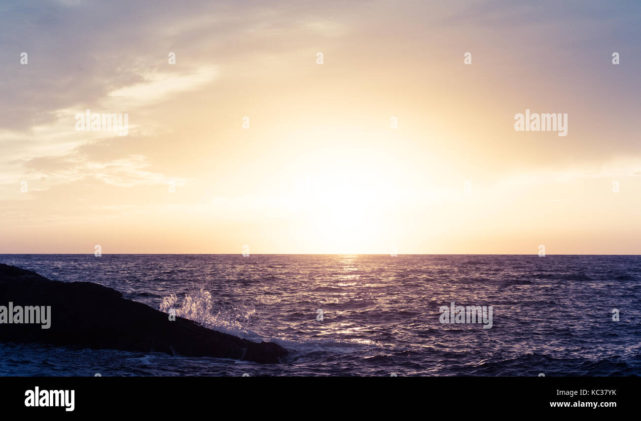 summer sunset over sea Stock Photo - Alamy