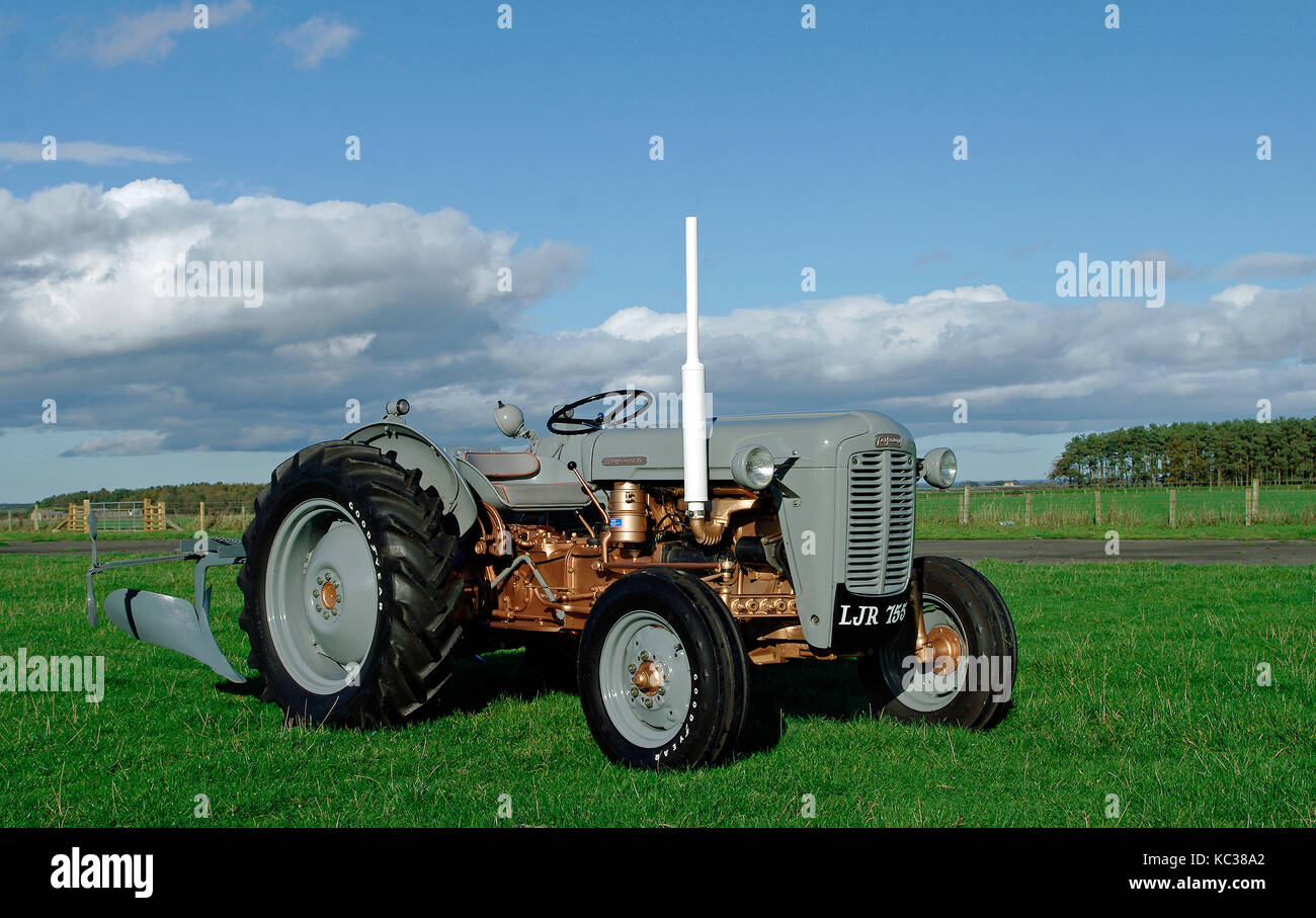 Ferguson Grey And Gold Vintage Tractor High Resolution Stock ...