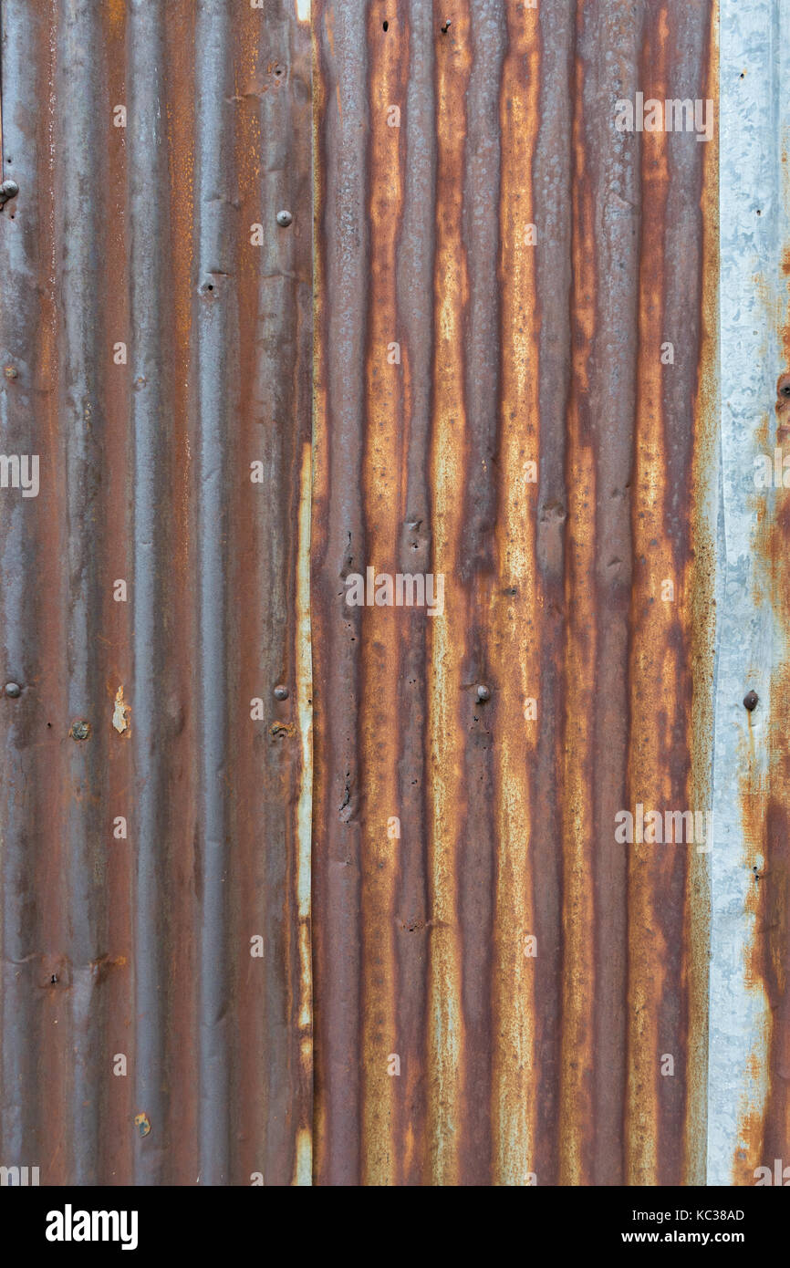 Old rusted galvanized iron plate Stock Photo - Alamy
