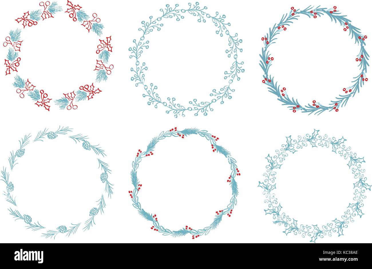 Set of Decorative Round Frame and Borders Art. Calligraphy Vector ...