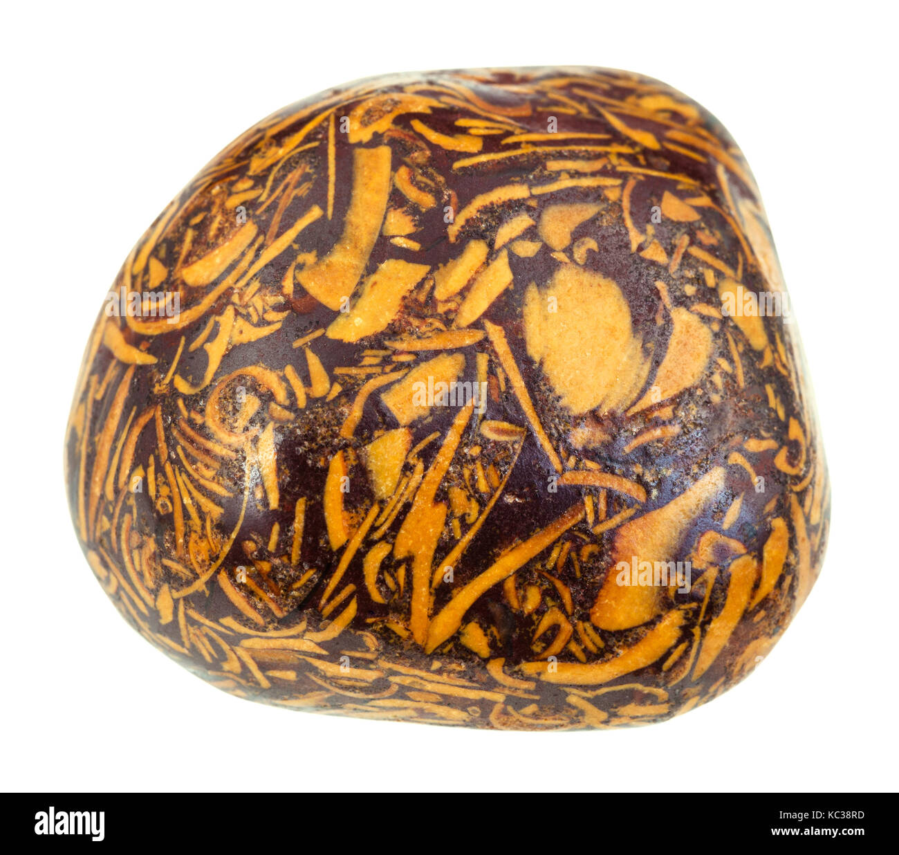 macro shooting of natural mineral stone - tumbled Mariam Stone (Mariam ...