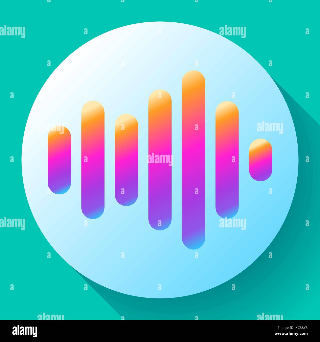 sound waves vector icon sound Icon Vector. sound icon Stock Vector ...