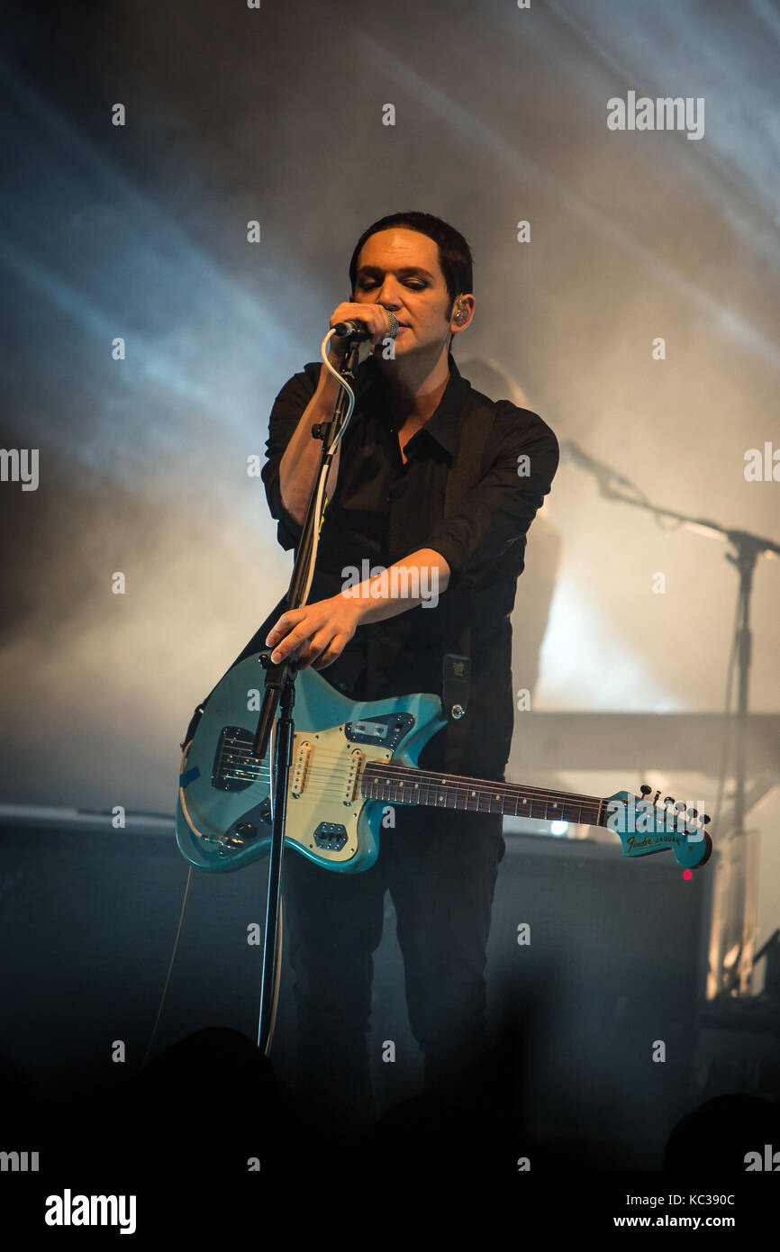 The English rock band Placebo performs a live concert at Sentrum Scene ...
