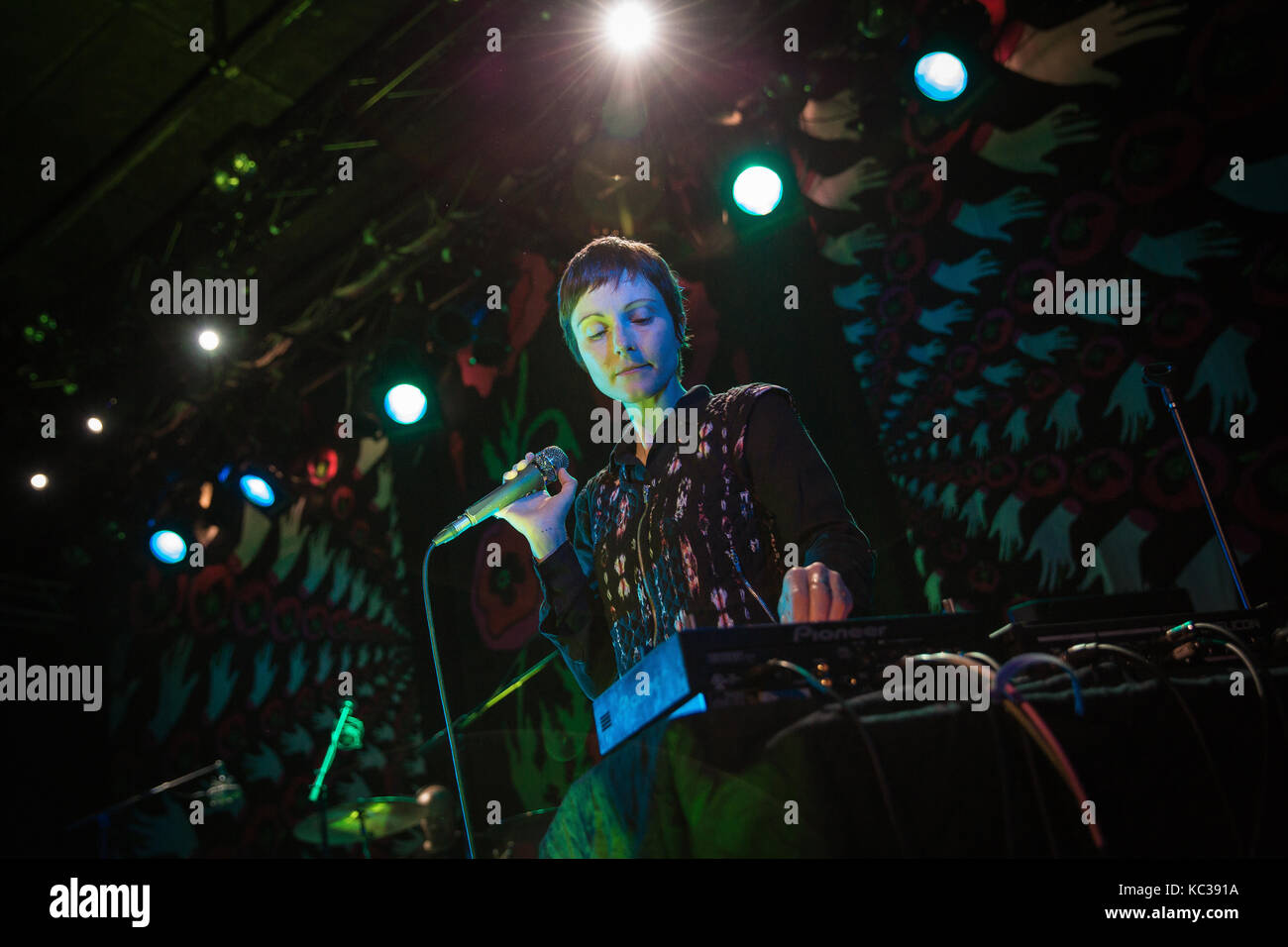 The American synthpop band Poliça (often written as Polica) performs a ...