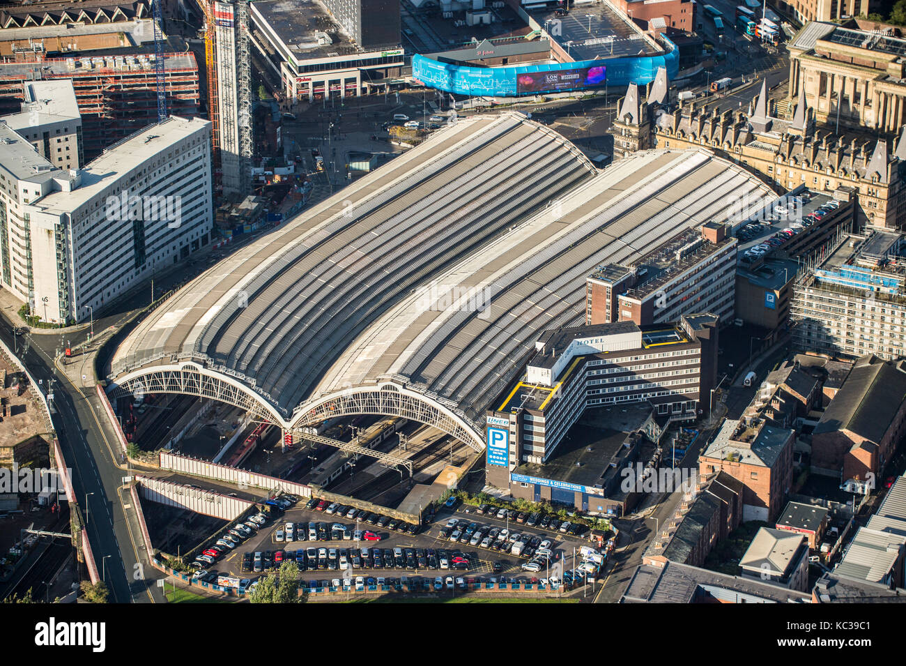 Aerial photo Liverpool Lime Street Station Stock Photo - Alamy