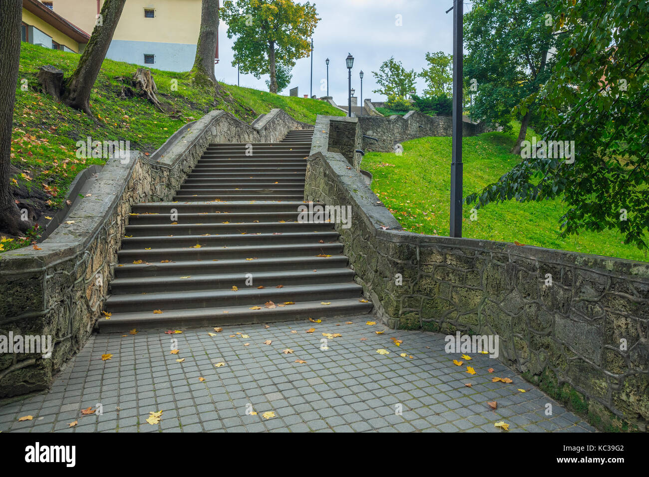 Old town, city, castle and park in Cesis, Latvia. 2017 Stock Photo - Alamy