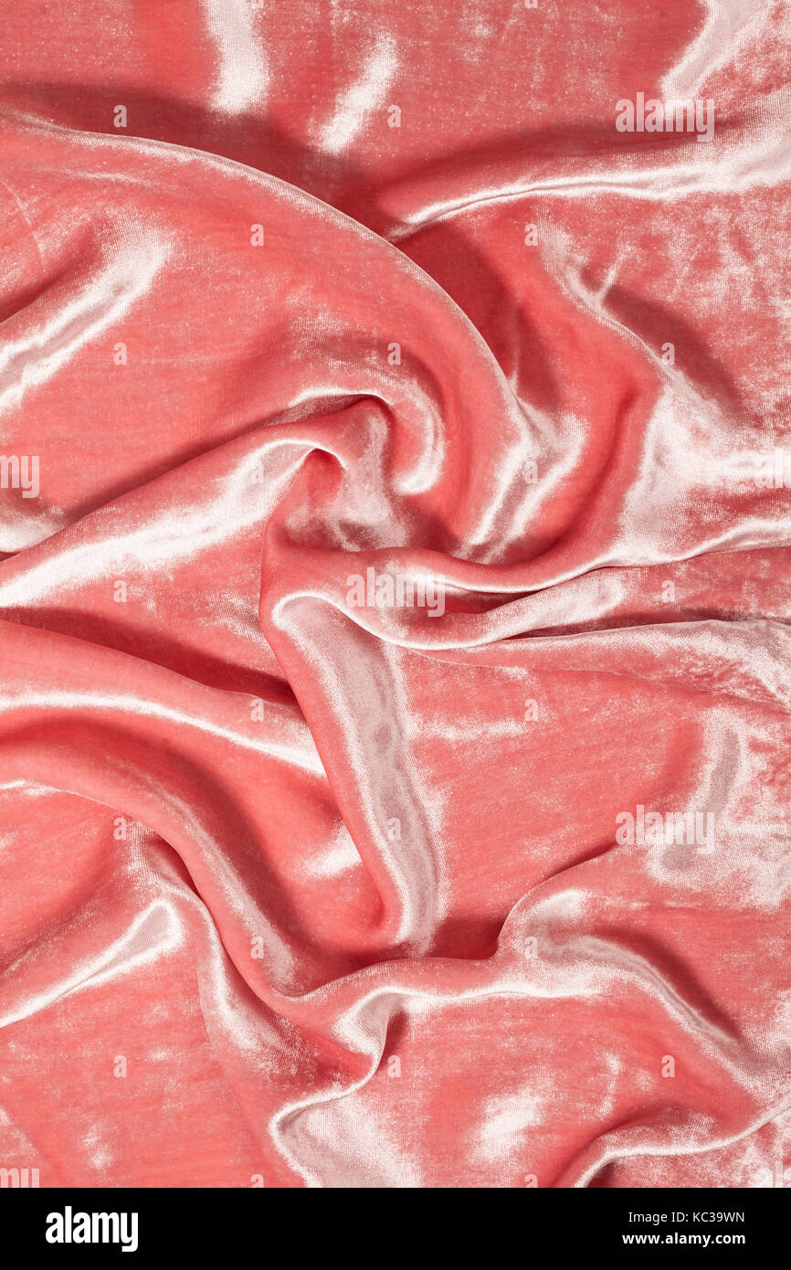 luxurious and soft waves of light pink velvet background Stock Photo ...