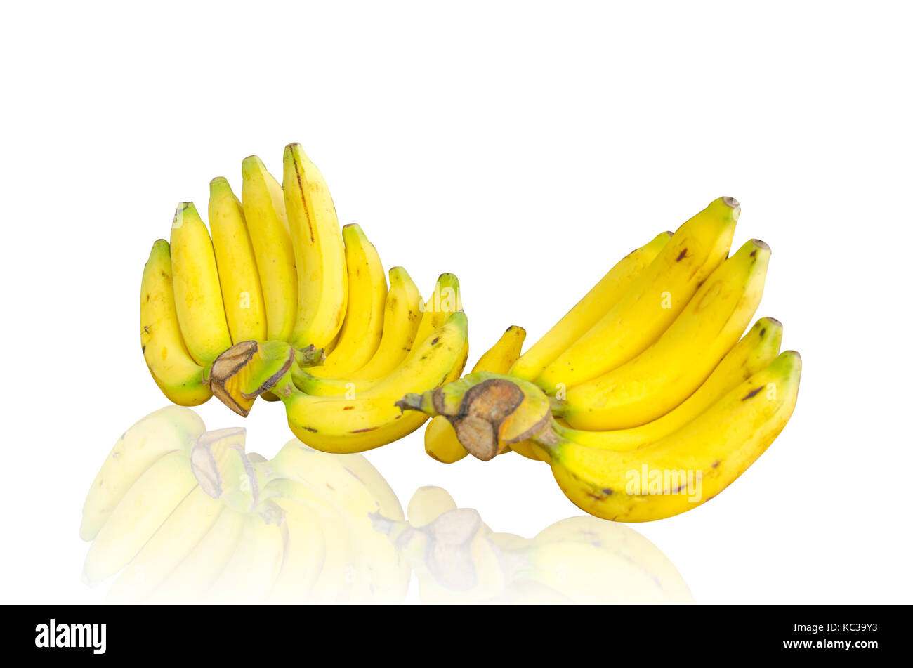 Two banana comb on a white background Stock Photo - Alamy