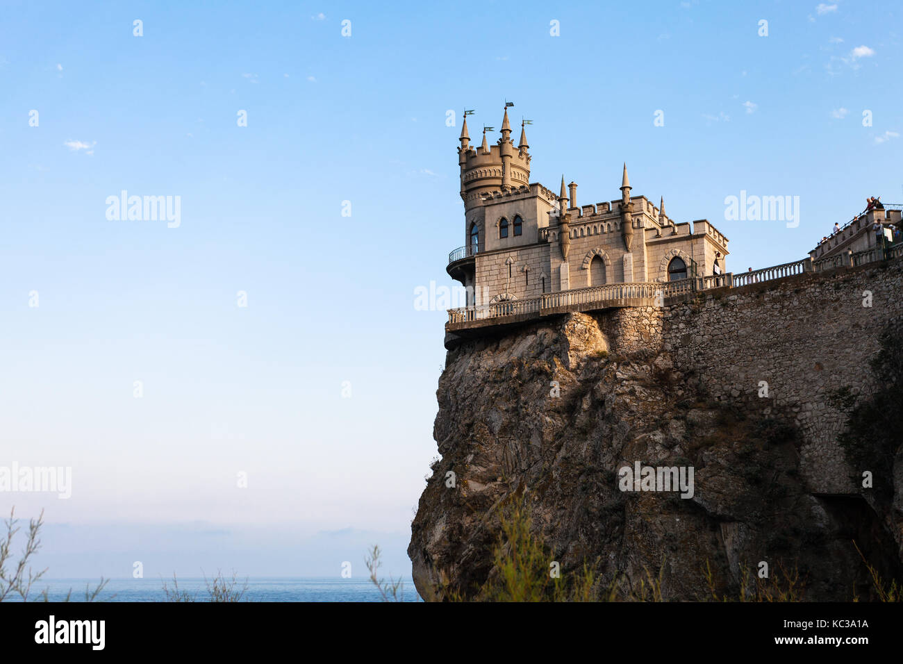 travel to Crimea - Swallow Nest Castle on Aurora Cliff in Gaspra ...