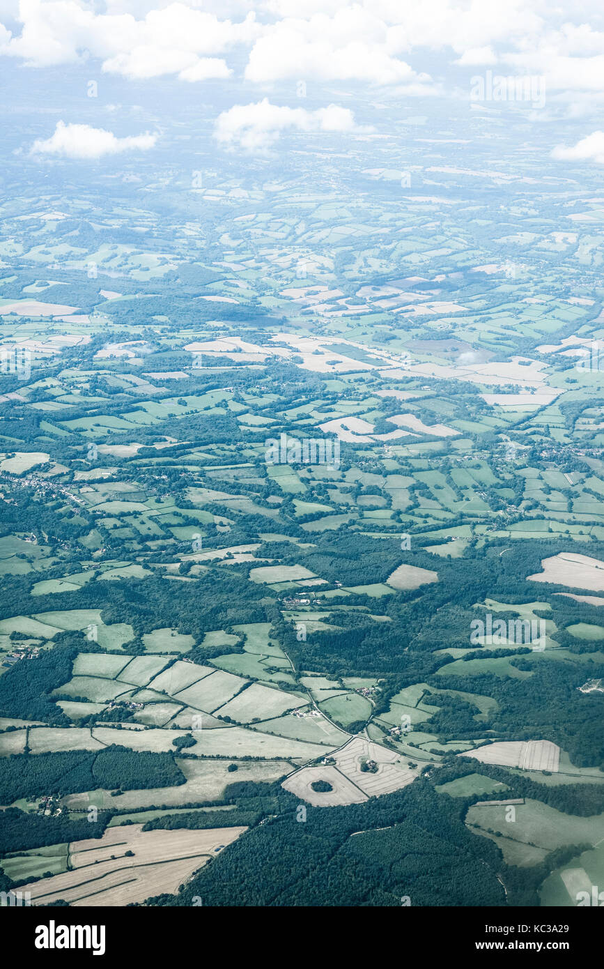 Aerial view of the Kent countryside, England, UK Stock Photo - Alamy
