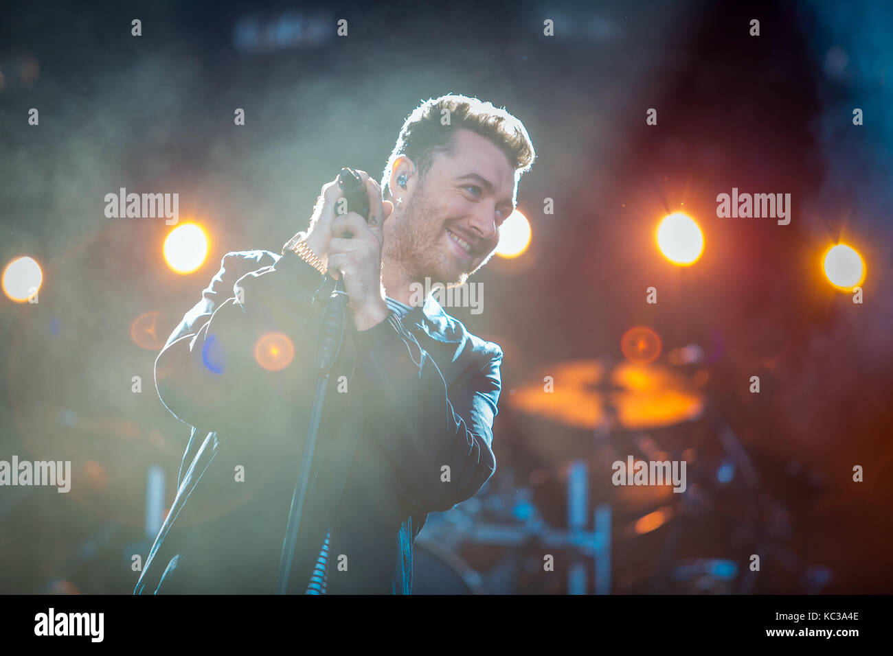 The English singer, songwriter and musician Sam Smith performs a live ...