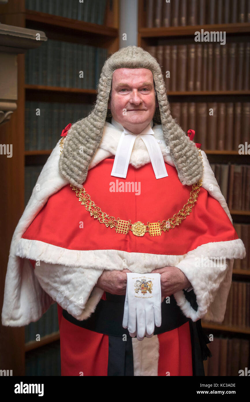 The new Lord Chief Justice, Sir Ian Burnett, at the Royal Courts of ...