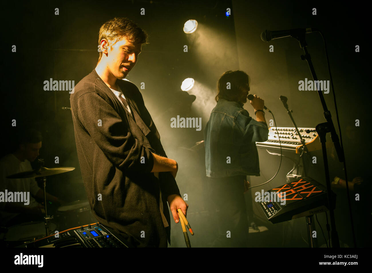 The Norwegian electro-pop duo Skinny Days performs a solo concert at ...