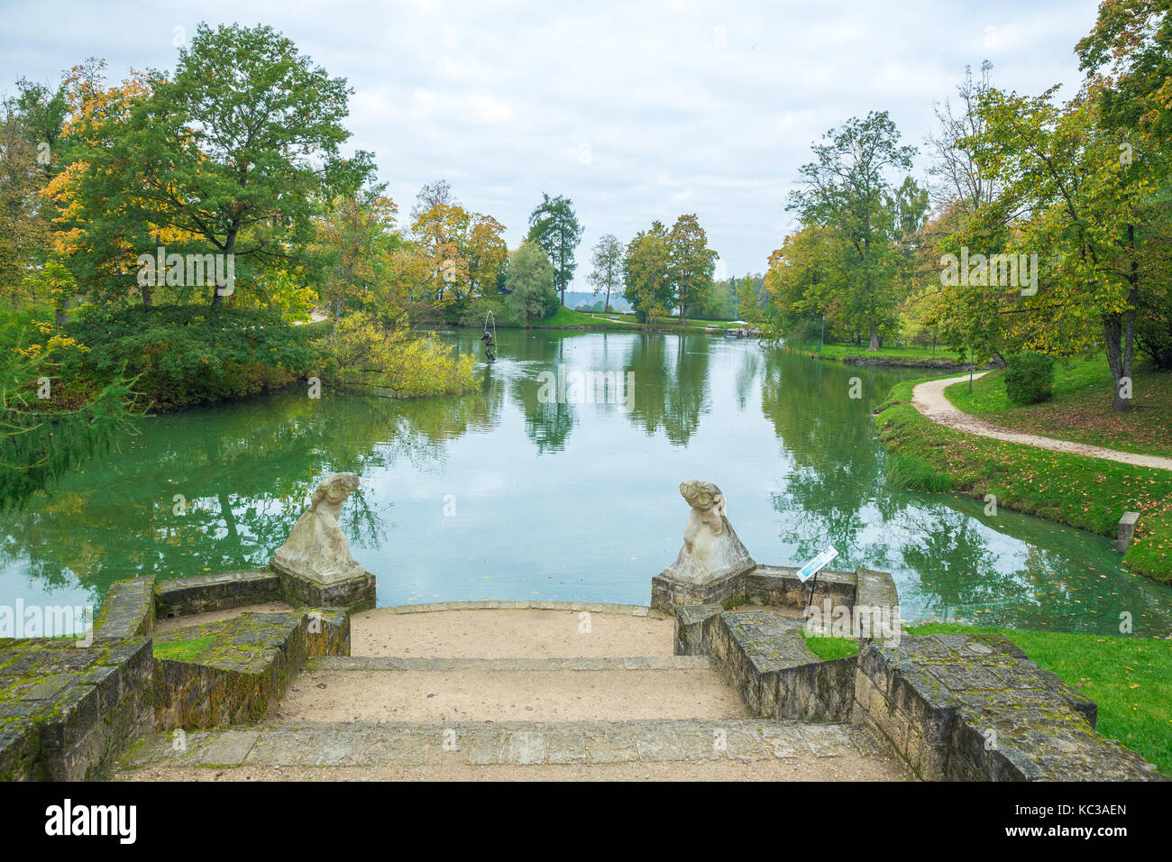 Old town, city, castle and park in Cesis, Latvia. 2017 Stock Photo - Alamy
