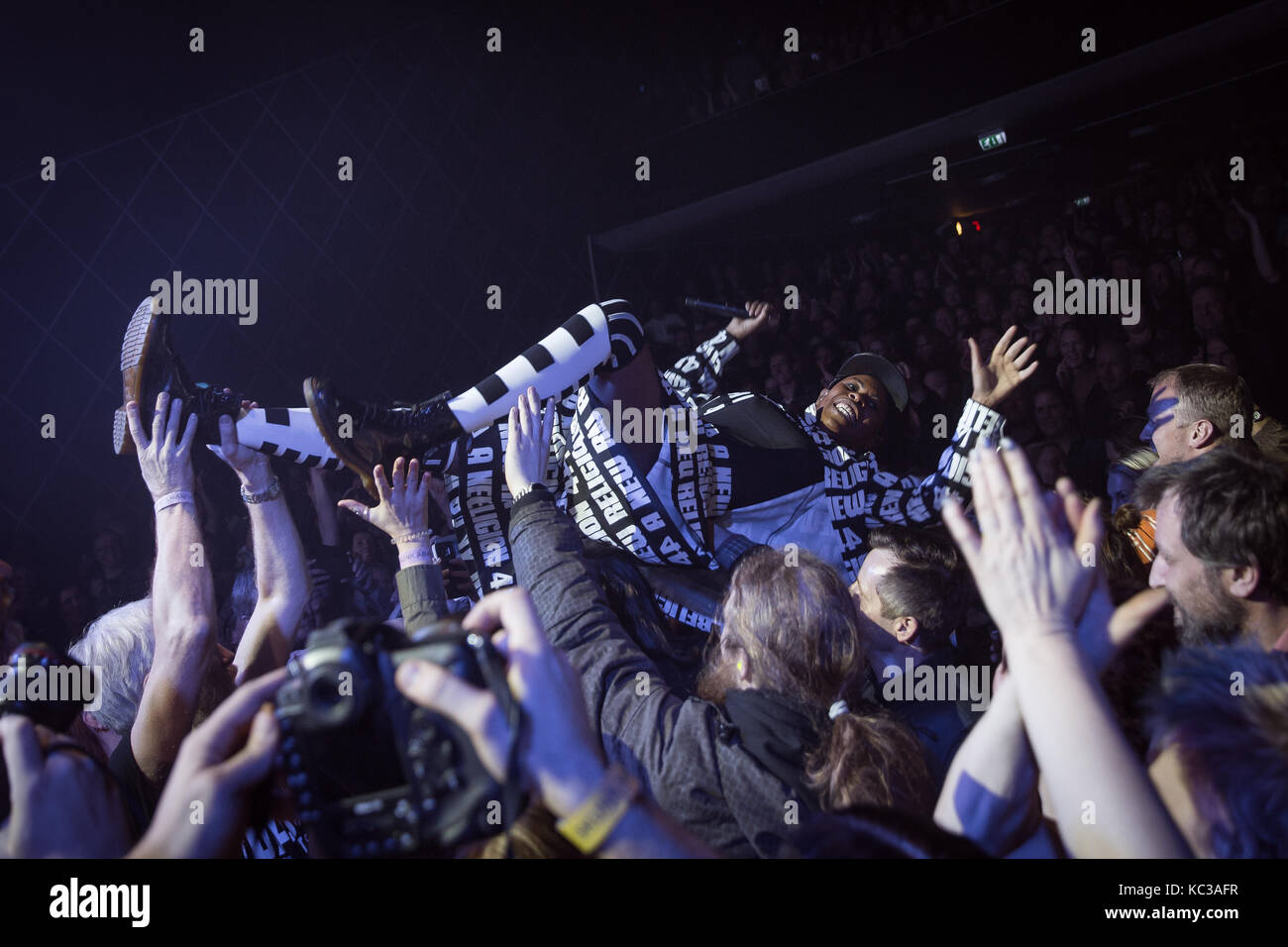 The British rock band Skunk Anansie performs a live concert at Sentrum ...