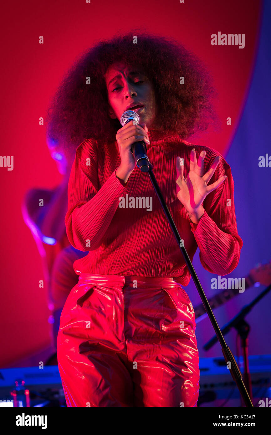 The American singer and songwriter Solange performs a live concert ...