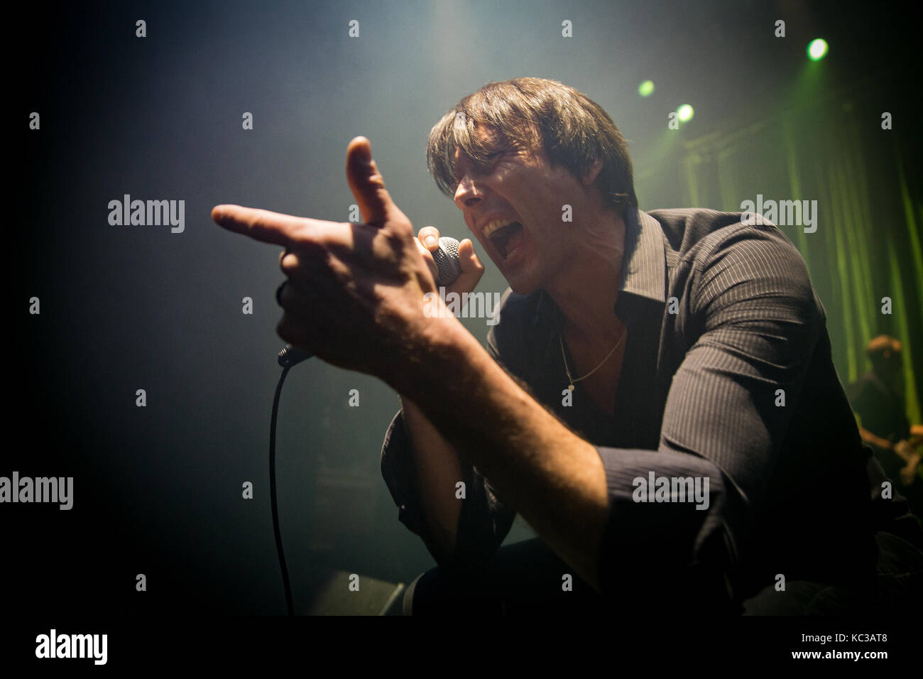 Suede, the English rock band, performs a live concert at Sentrum Scene ...