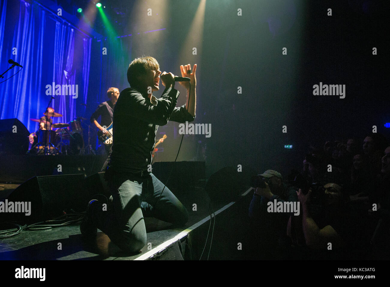 Suede, the English rock band, performs a live concert at Sentrum Scene ...
