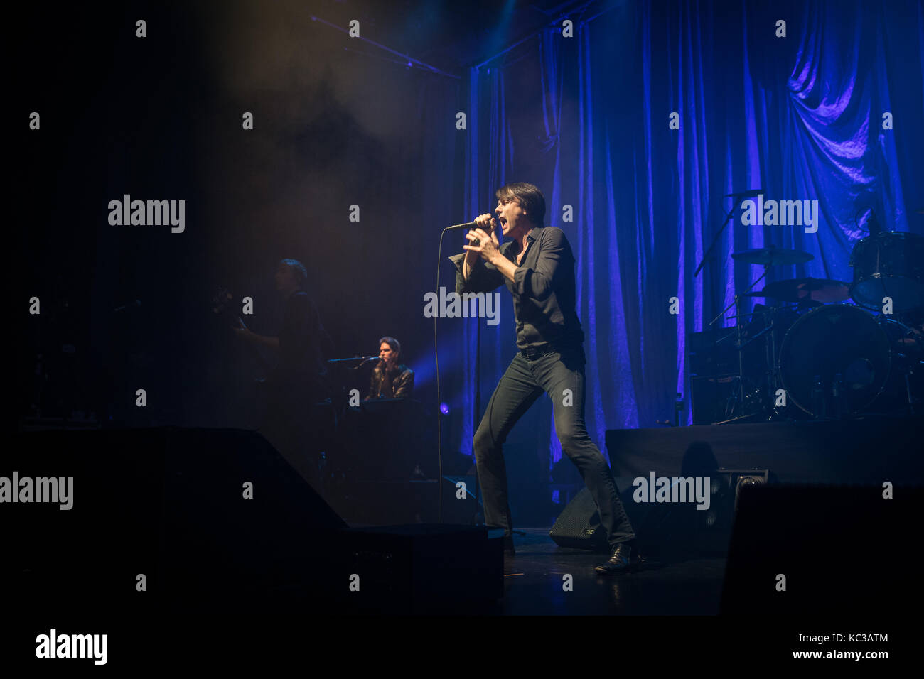 Suede, the English rock band, performs a live concert at Sentrum Scene ...