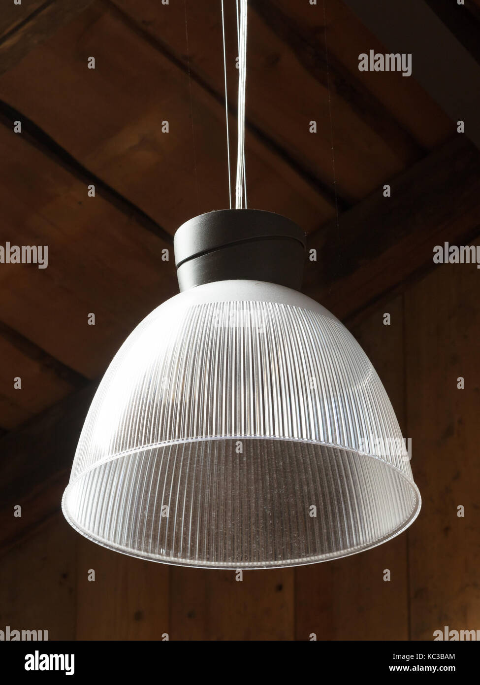 Simple light hanging on the ceiling - House in Austria Stock Photo - Alamy