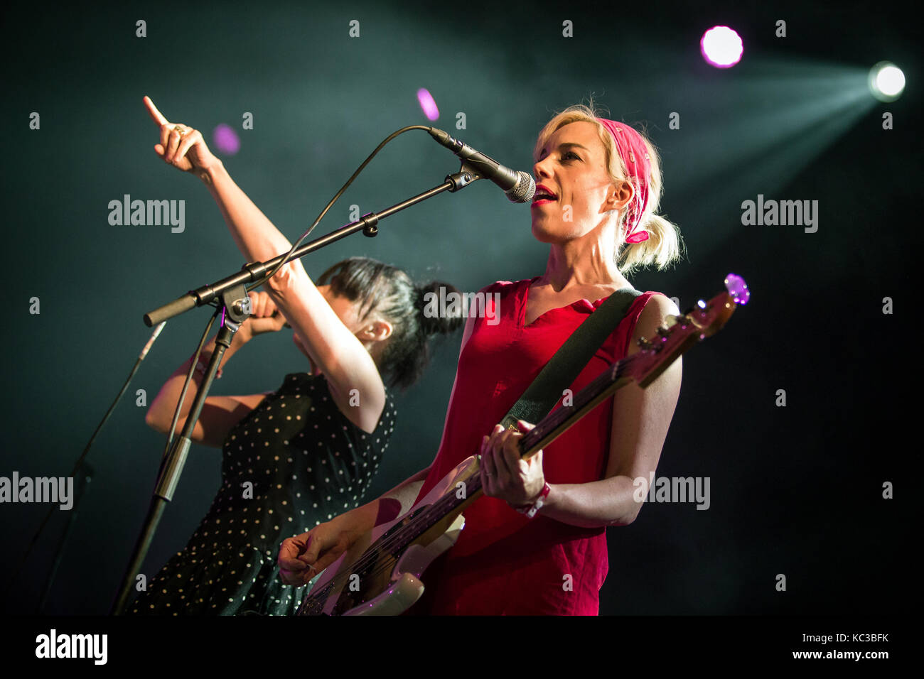 The American punk rock band The Julie Ruin performs a live concert at ...