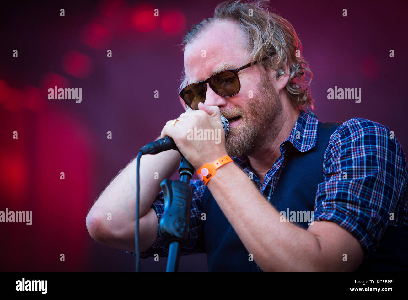 The American indie rock band The National performs a live concert at ...